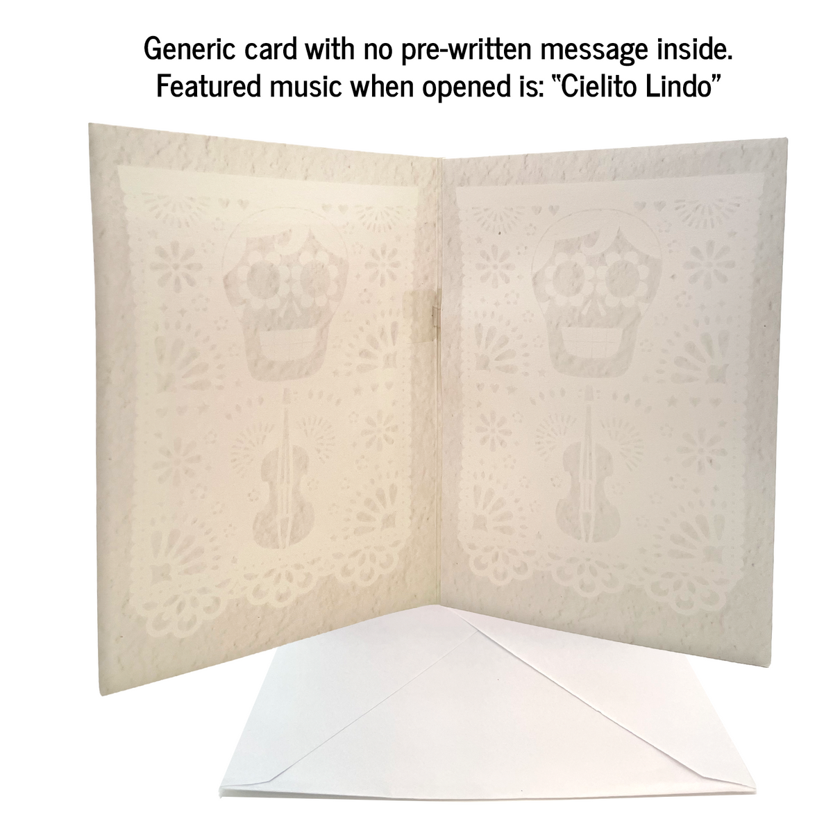 Musical Greeting Card - Papel Picado - Cielito Lindo – Muertolandia.com