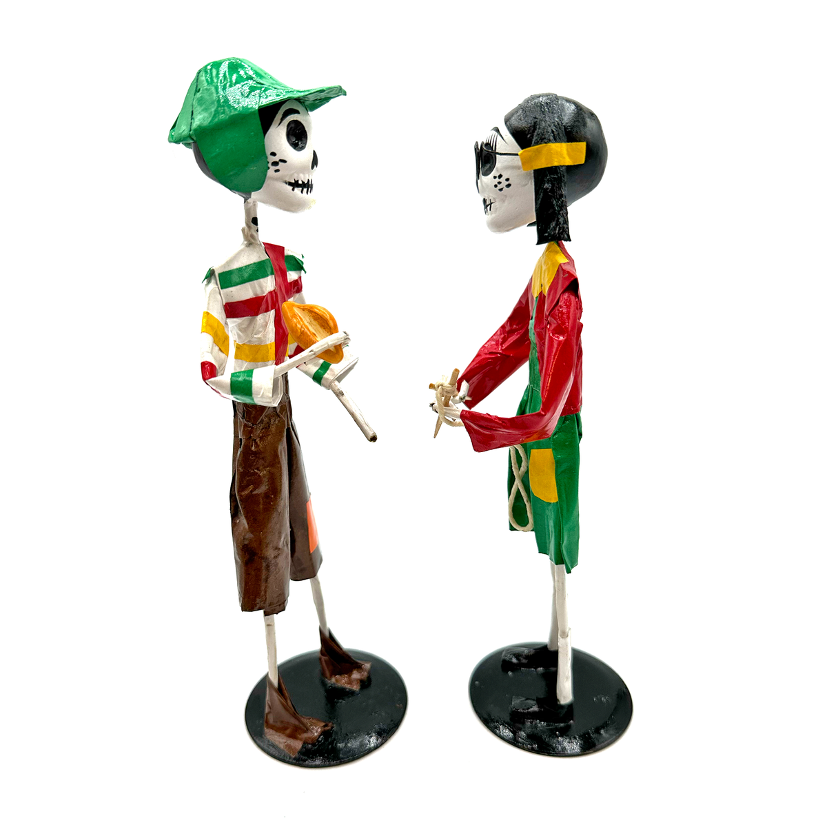 Mexican Handmade Paper Maché - El Chavo del Ocho y La Chilindrina Set ...