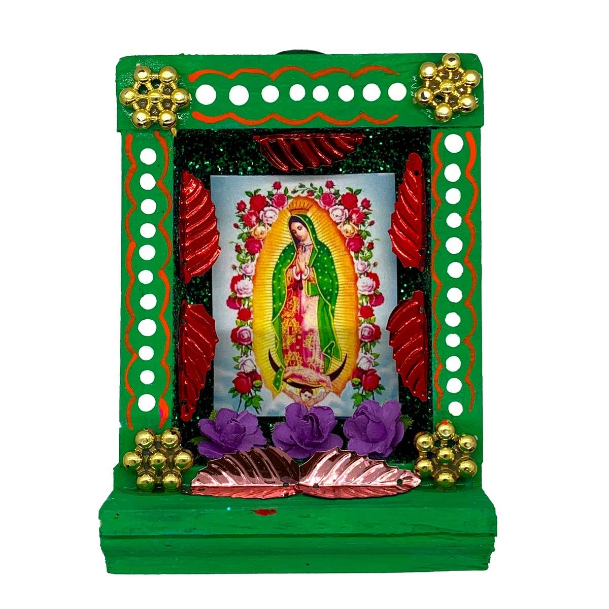 Handmade Shadow Box Nicho - Virgen de Guadalupe – Muertolandia.com