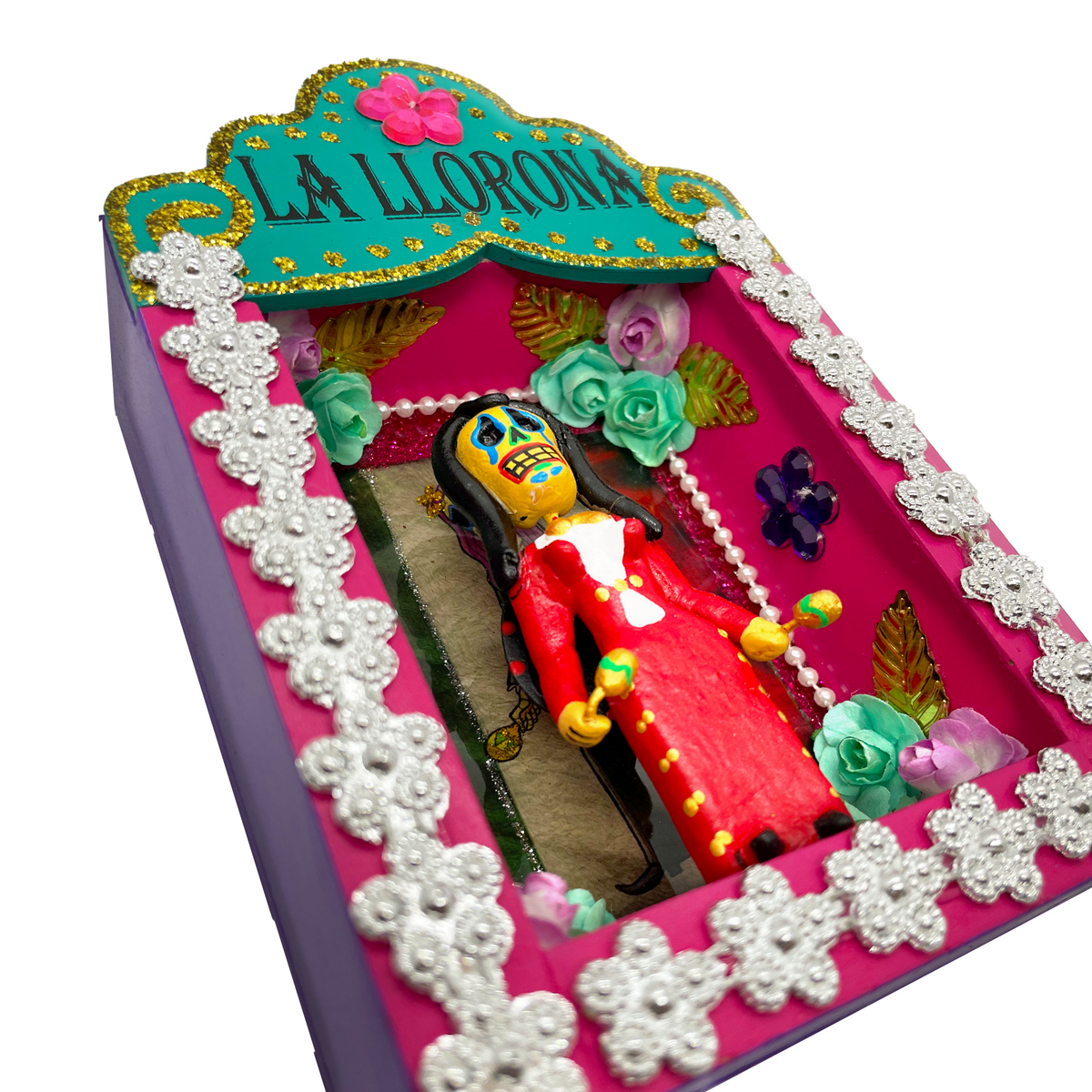 Handmade Deluxe Shadow Box Nicho - La Llorona - Mariachi Los Muertos S ...