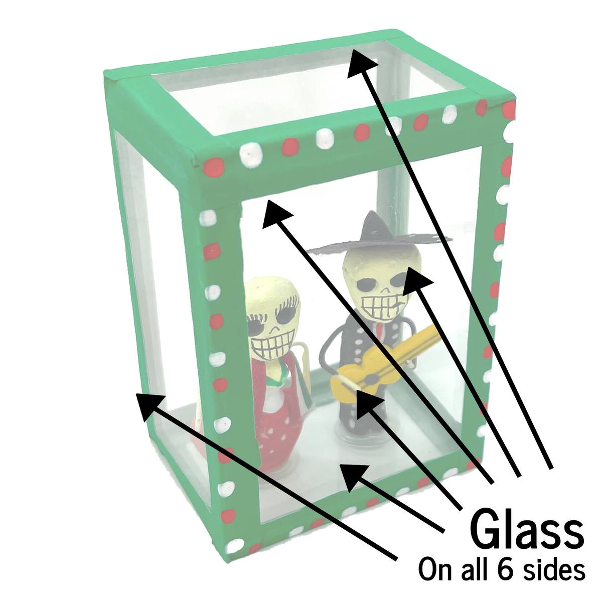 Handmade Window Shadow Box Nicho - See Through Series - Pareja Folklor ...