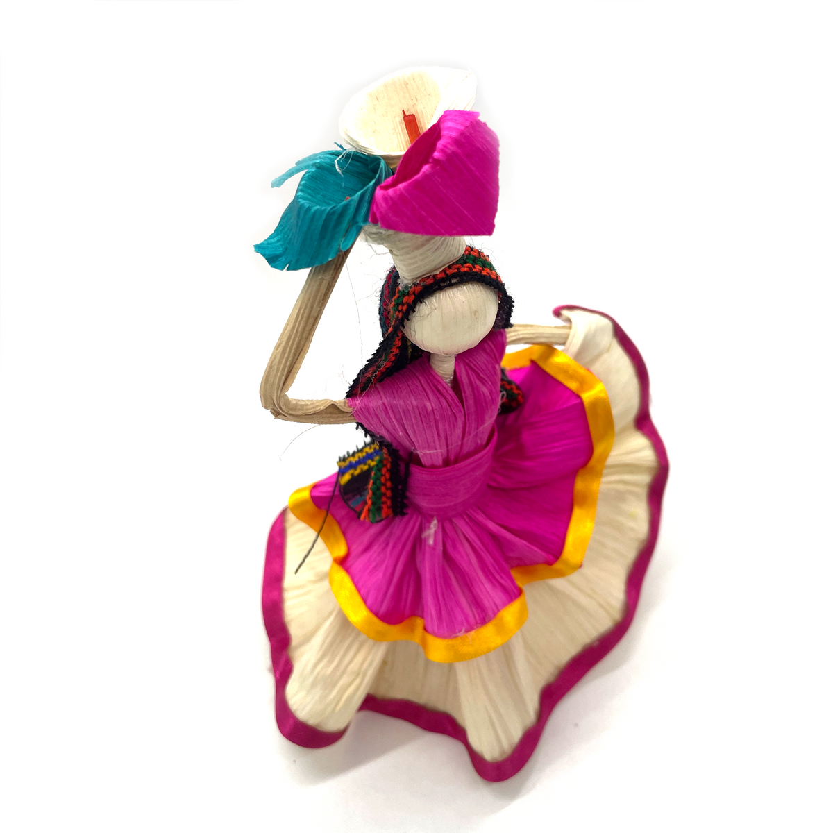 Handmade Mexican Corn Husk Tamal Sra. Florista Doll – Muertolandia.com